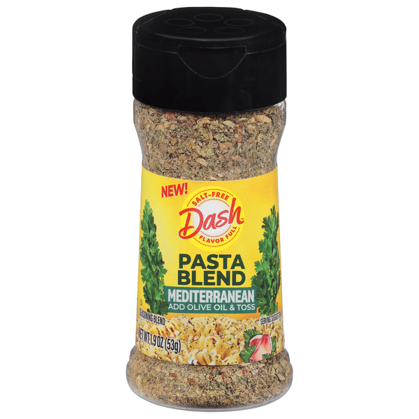 Dash Pasta Blend Mediterranean, Salt Free Seasoning, 1.9 oz | Hy-Vee ...