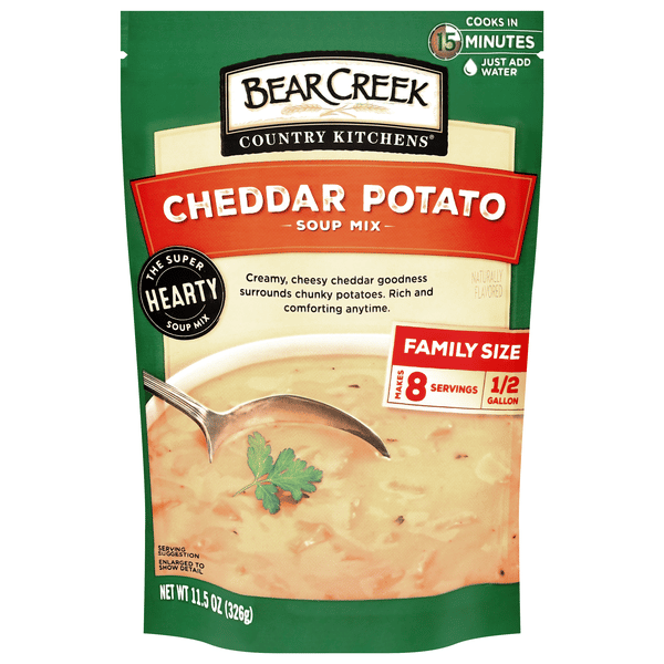 Bear Creek Country Kitchens Soup Mix, Cheddar Potato, Family Size | Hy ...