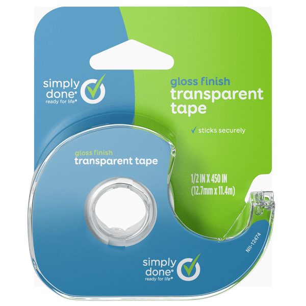 Simply Done Transparent Tape, Gloss Finish | Hy-Vee Aisles Online ...