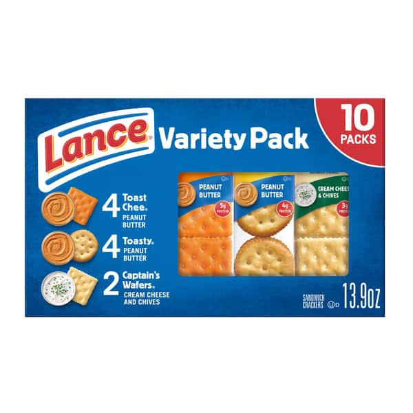 Lance Variety Pack Sandwich Crackers, 10Ct | Hy-Vee Aisles Online ...