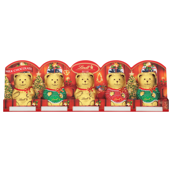 Lindt Milk Chocolate Mini Teddy Bears - 5 CT | Hy-Vee Aisles Online ...