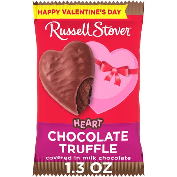 Russell Stover Milk Chocolate Chocolate Truffle Heart | Hy-Vee Aisles ...