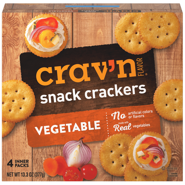Crav'n Flavor Vegetable Snack Crackers | Hy-Vee Aisles Online Grocery ...