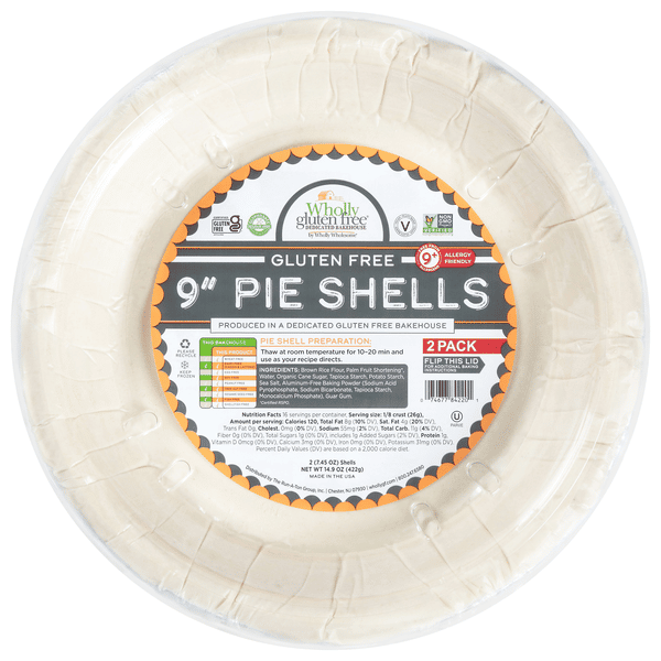 Wholly Gluten Free, Gluten Free Pie Shells, 9 Inch, 2 Pack | Hy-Vee ...