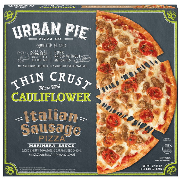 Urban Pie Pizza Co. Pizza, Thin Cauliflower Crust, Italian Sausage | Hy ...