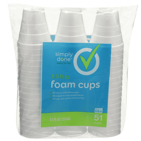 Simply Done Foam Cups 8.5 FL OZ | Hy-Vee Aisles Online Grocery Shopping