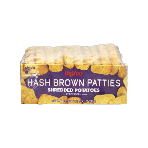 Hy-Vee Hash Brown Patties, 10Ct | Hy-Vee Aisles Online Grocery Shopping