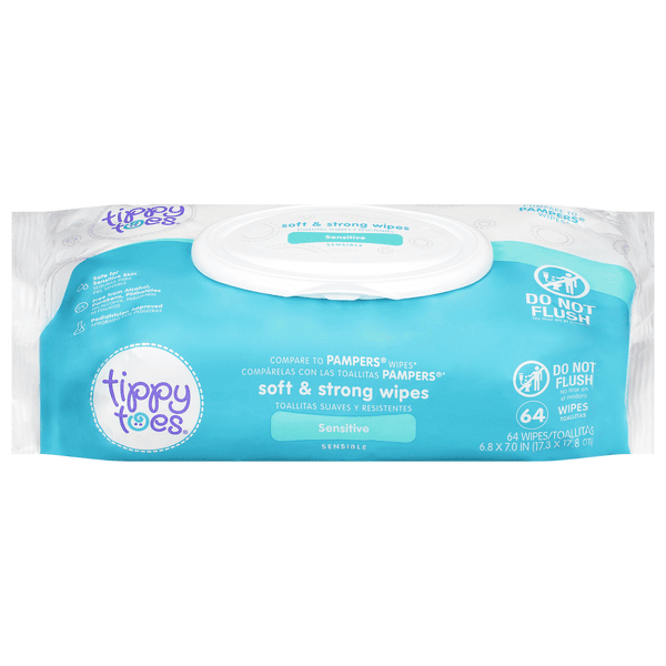 Tippy Toes Sensitive Baby Wipes | Hy-Vee Aisles Online Grocery Shopping