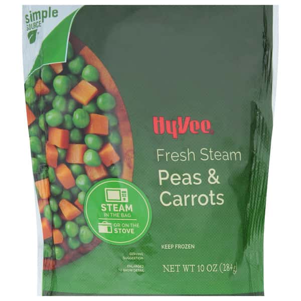 Hy-Vee Fresh Steam Peas & Carrots 10 oz | Hy-Vee Aisles Online Grocery ...
