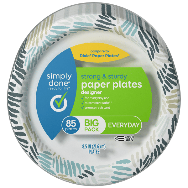 Simply Done Designer Paper Plates | Hy-Vee Aisles Online Grocery Shopping