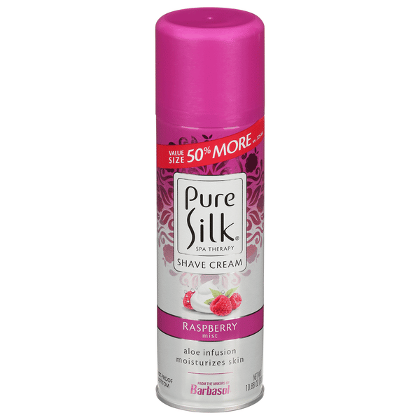 Pure Silk Spa Therapy Raspberry Mist Shave Cream Value Size 10.88 oz ...