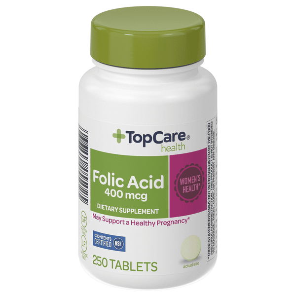 TopCare Folic Acid, 400 McG, Tablets | Hy-Vee Aisles Online Grocery ...