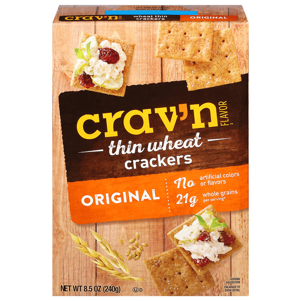 Crav'N Wheat Thin Crackers | Hy-Vee Aisles Online Grocery Shopping