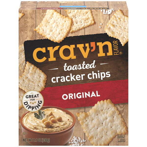 Crav'N Flavor Cracker Chips, Toasted, Original | Hy-Vee Aisles Online ...