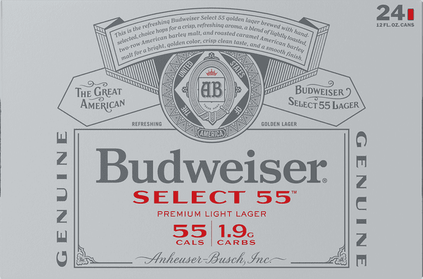 Budweiser Select 55 Beer 24 Pack | Hy-Vee Aisles Online Grocery Shopping