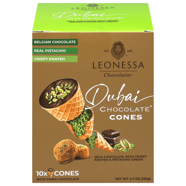 Leonessa Dubai Chocolate Cones | Hy-Vee Aisles Online Grocery Shopping