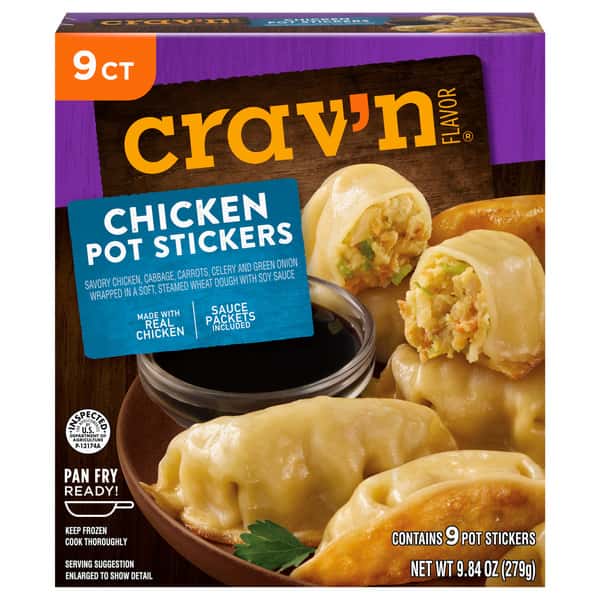 Crav'n Flavor Chicken Pot Stickers 9 Count | Hy-Vee Aisles Online ...