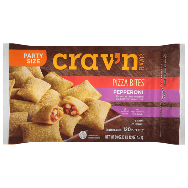 Crav'n Flavor Pepperoni Pizza Bites Party Size | Hy-Vee Aisles Online ...