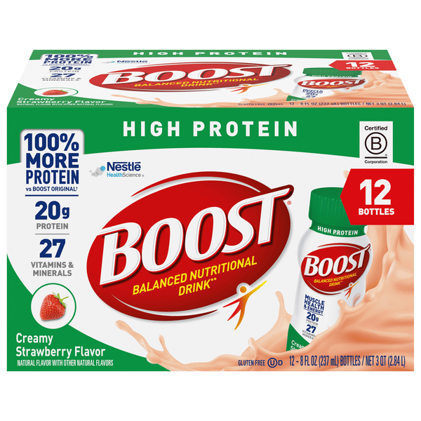 Boost High Protein Creamy Strawberry Balanced Nutritional Drink 12 - 8 ...